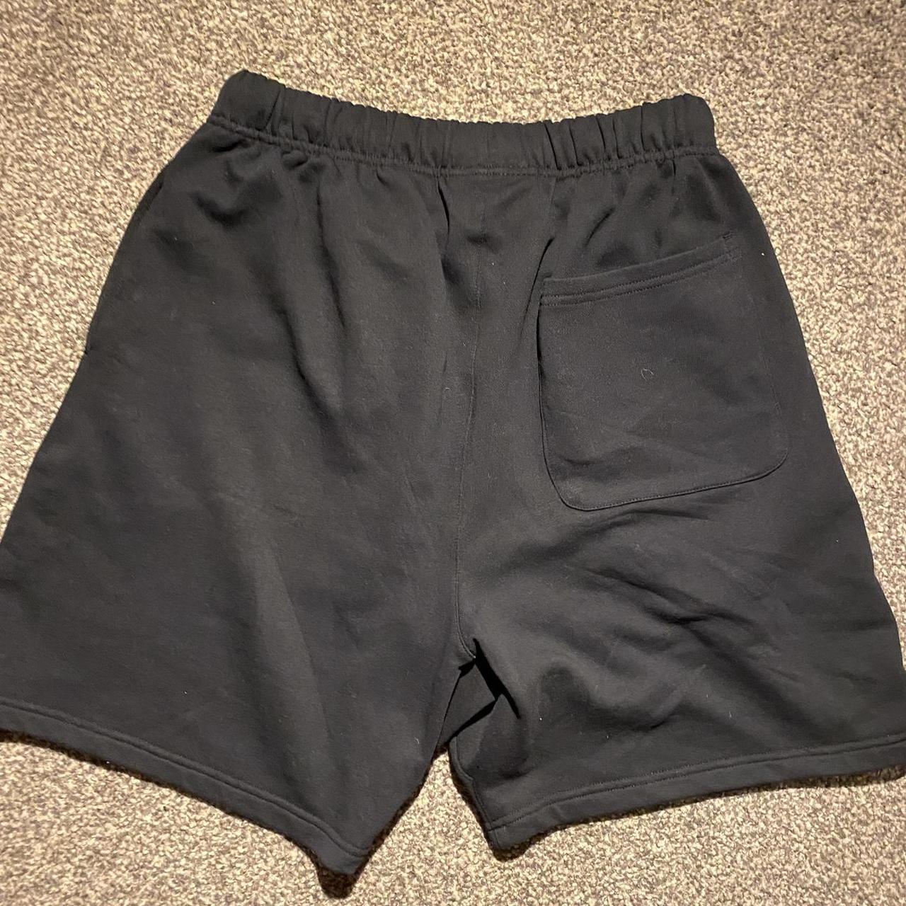 Essentials black shorts medium Dm if interested - Depop