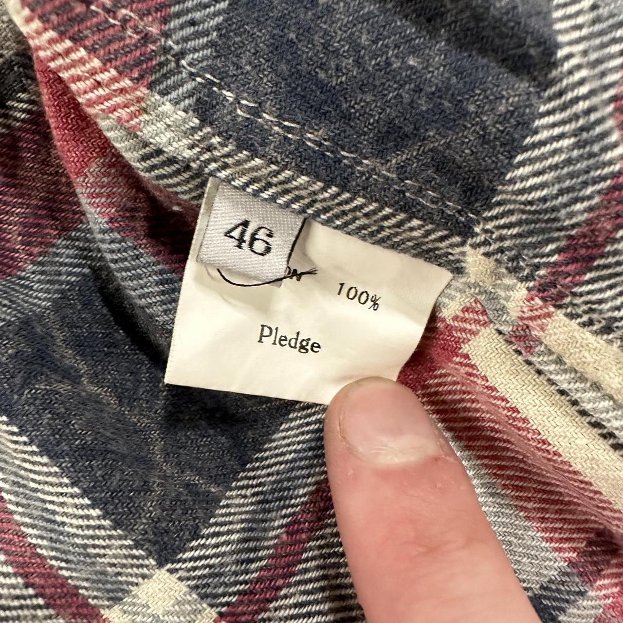 Vintage Japanese Flannel Brand: Pledge Japan Size:... - Depop