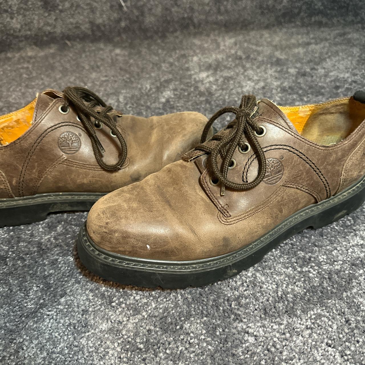 Vintage timberlands boots are pretty distressed, but... - Depop