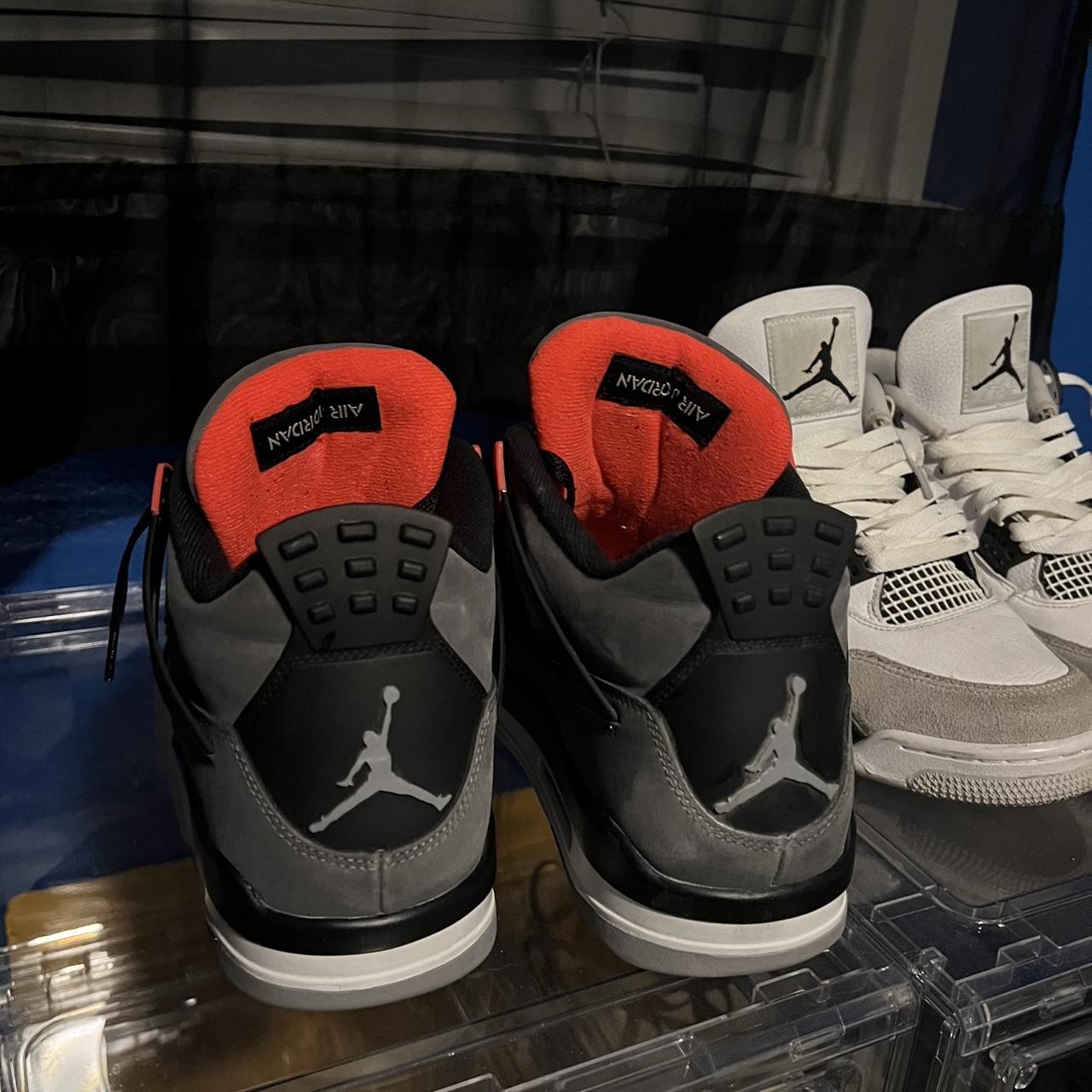 jordan 4 infrared size -11 og box included good... - Depop