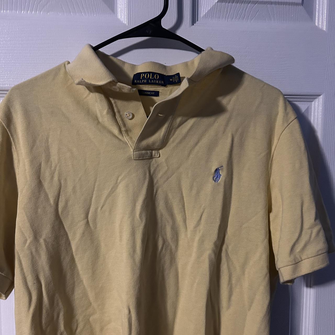 chief keef type polo yellow ralph lauren polo... - Depop