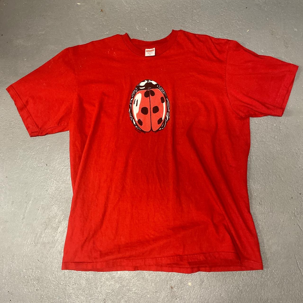red lady bug Supreme Tee - Depop