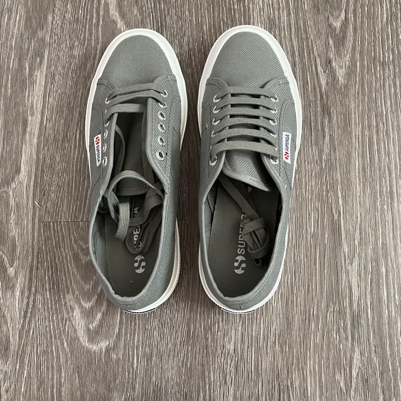 Superga 2750 Cotu Classic Sneaker women’s 9.5, grey... - Depop