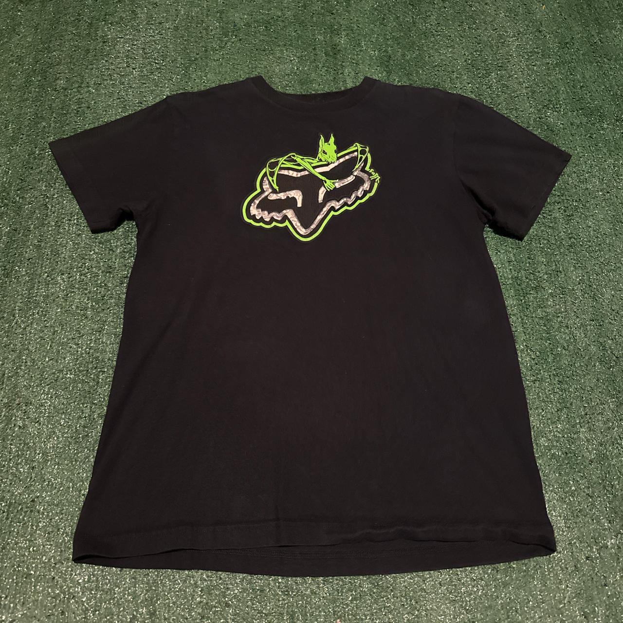 Vintage Y2K Fox Racing Fox Head Skeleton Bat... | Depop