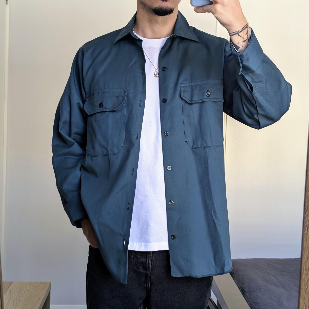 Dark green overshirt. Good Condition. Fits... - Depop