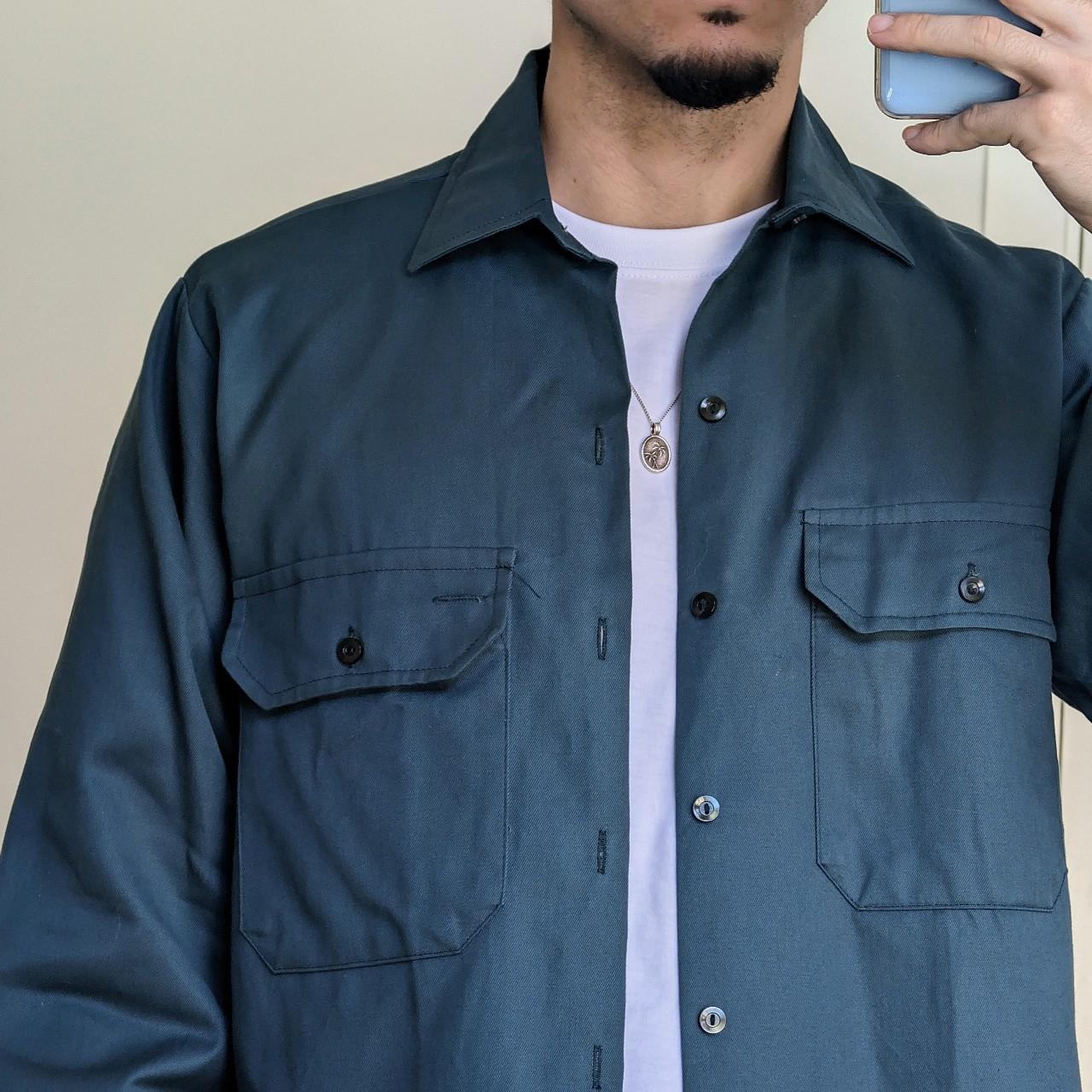 Dark green overshirt. Good Condition. Fits... - Depop