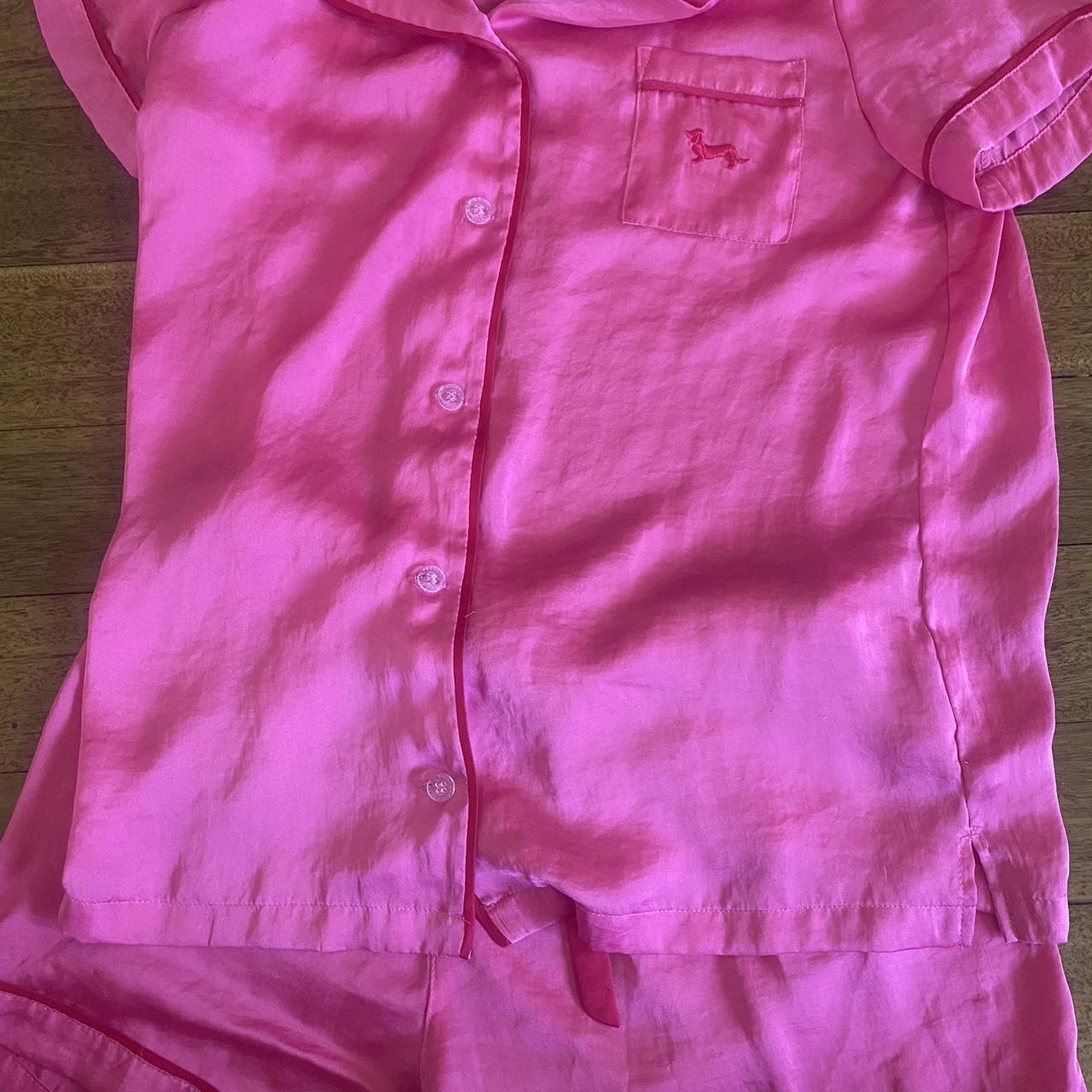 Peter alexander Satin Hot pink pj Set size 14 kids... - Depop
