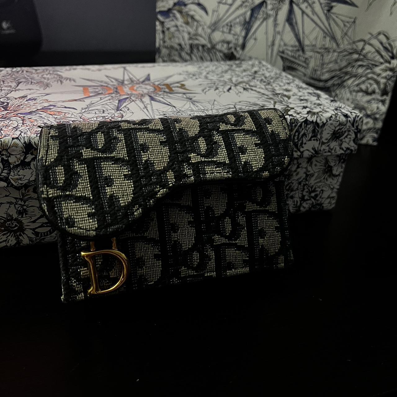 dior mini wallet with box authentic ️ - Depop