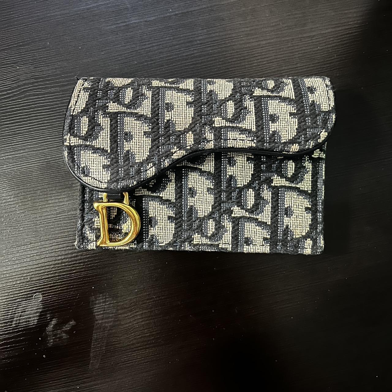 dior mini wallet with box authentic ️ - Depop