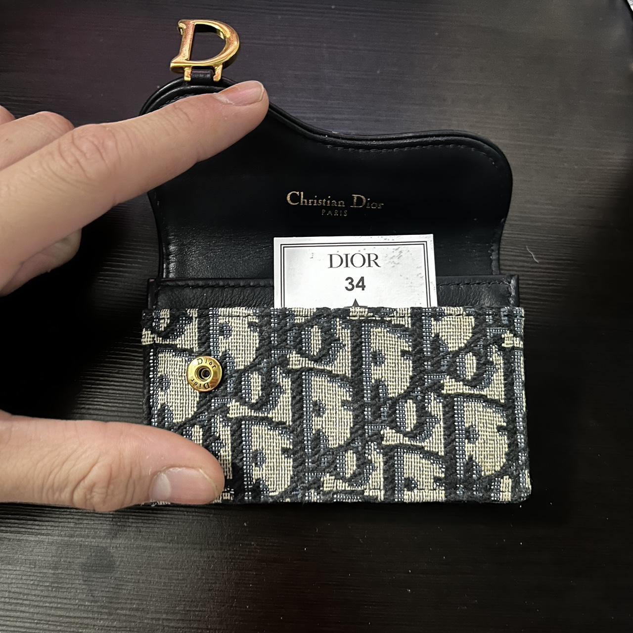 dior mini wallet with box authentic ️ - Depop