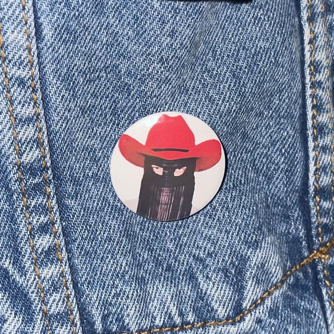 Orville Peck 32mm Handmade Button Pin... - Depop