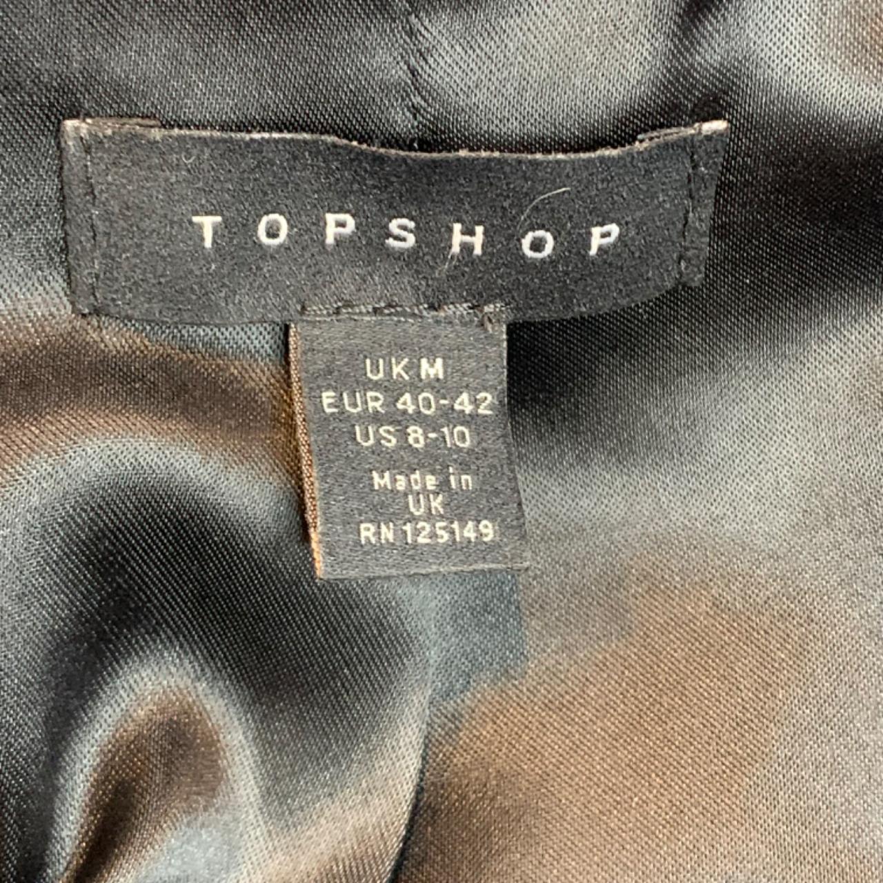 Vintage Deadstock topshop 100% leather jacket. Like... - Depop
