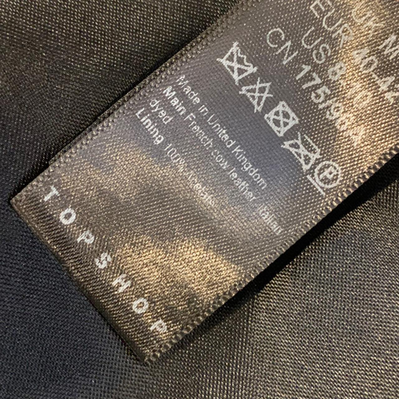 Vintage Deadstock topshop 100% leather jacket. Like... - Depop