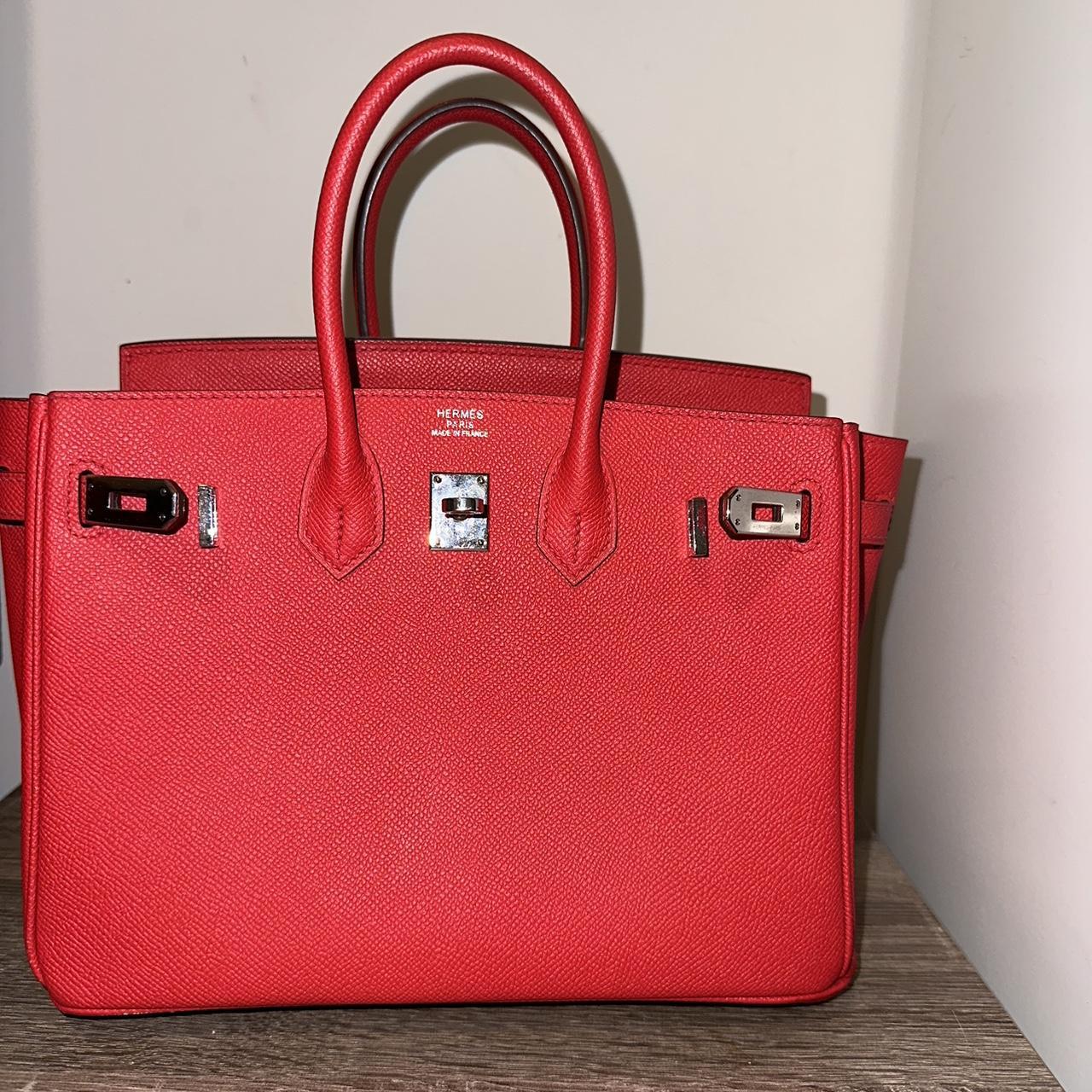 Hermes Women's Red Bag | Depop