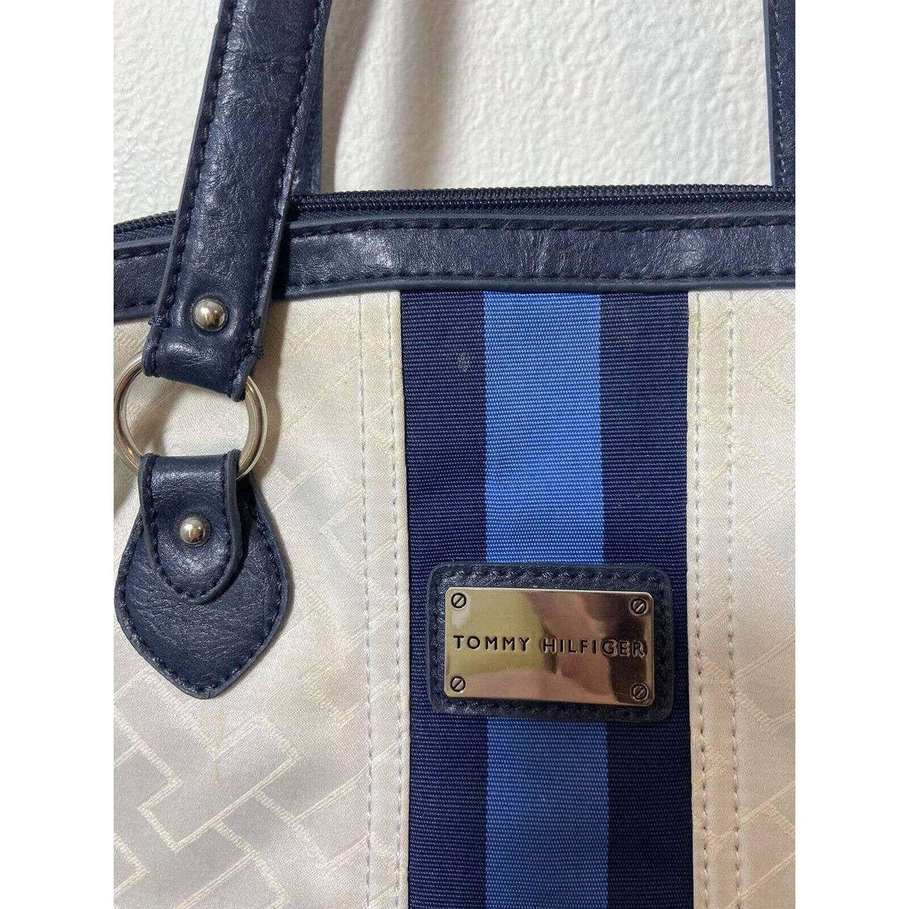 Tommy Hilfiger Shoulder Bag Off white/cream, Blue... - Depop