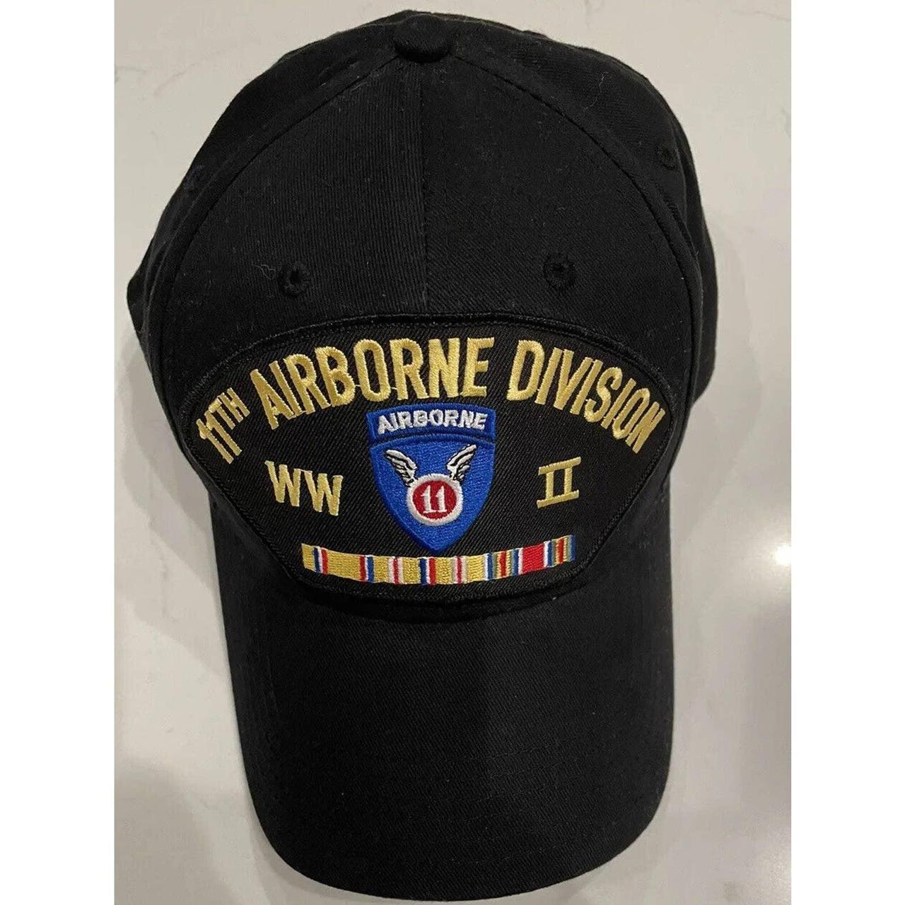 Official Black Army Hat 11th Airborne Div. WW2. With... - Depop