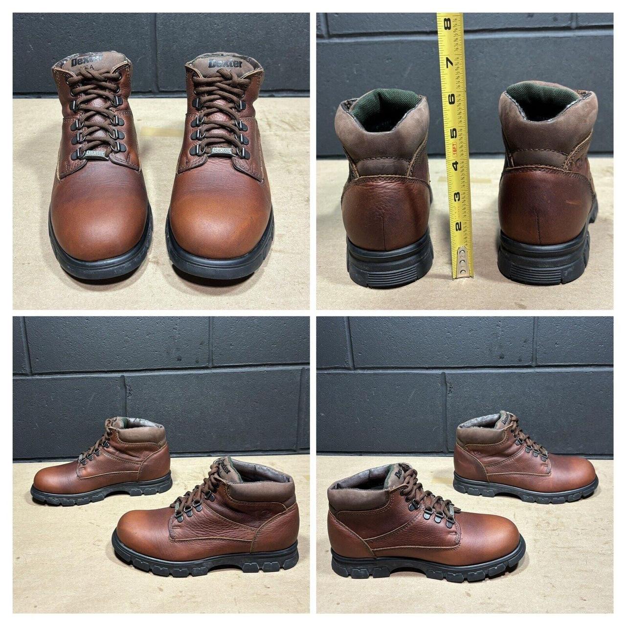 Vintage Dexter 217075 Brown Leather Hiking Boots... - Depop