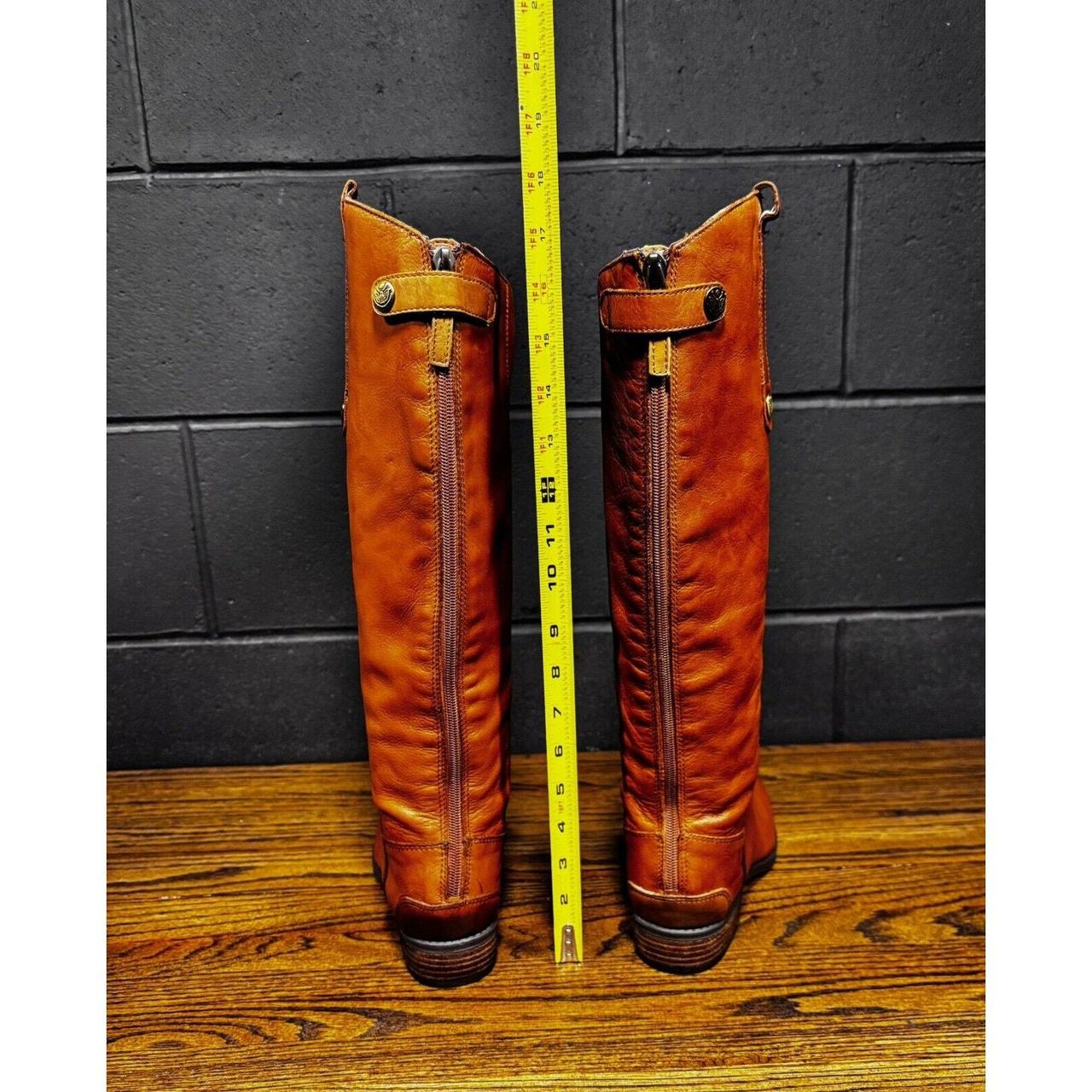 SAM EDELMAN Penny Brown Leather Knee High Campus... - Depop