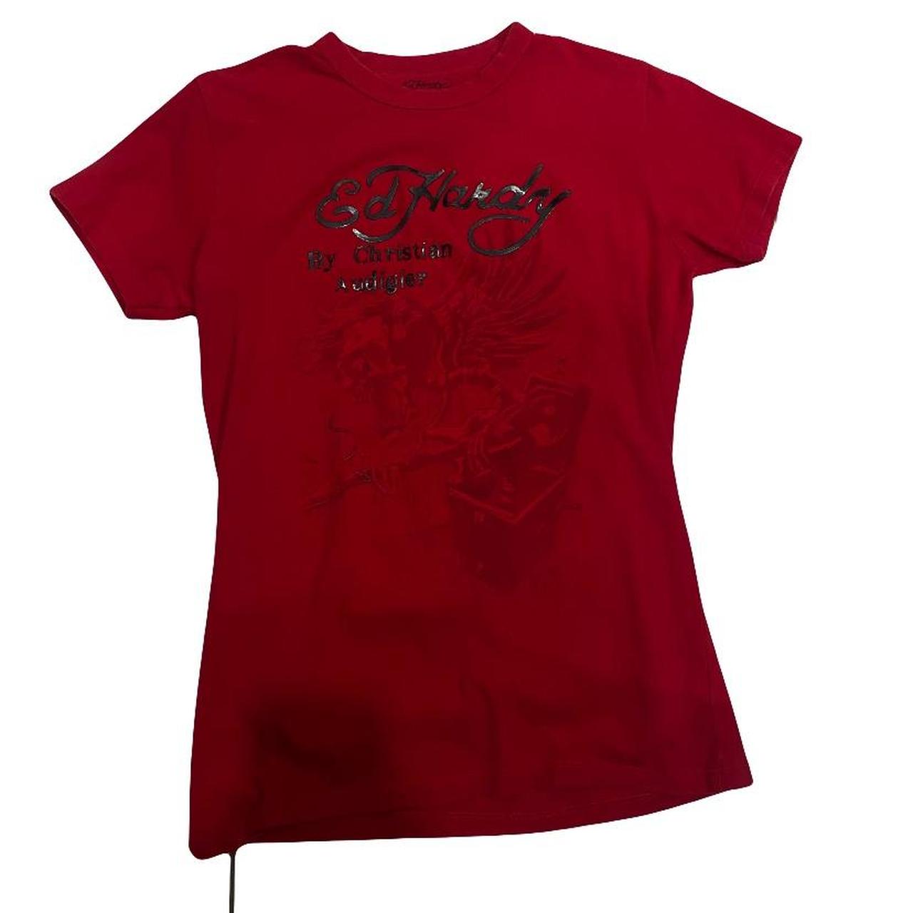 Ed hardy womens shirt fits like a S #emo #y2k... - Depop
