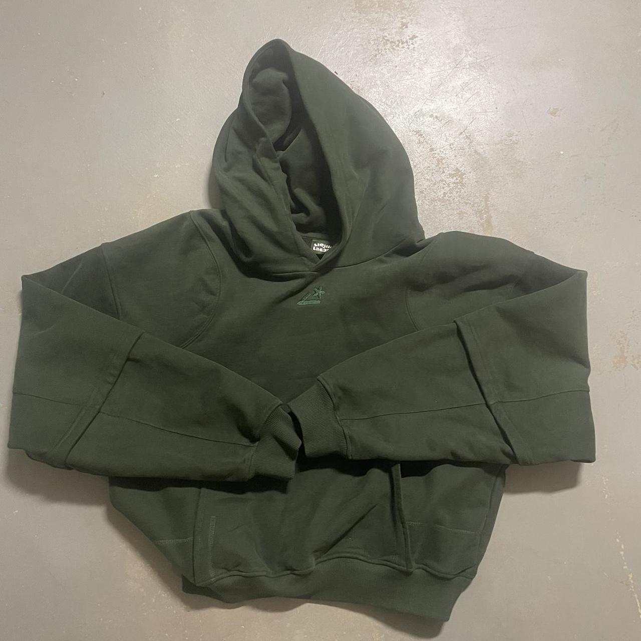 Super sick liquid lagoon cropped hoodie Never worn a... - Depop