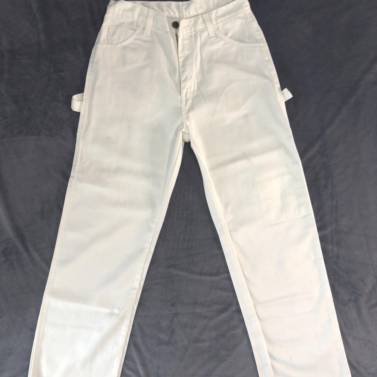 White Dickies Carpenter Pants 30 x 32 Good... - Depop