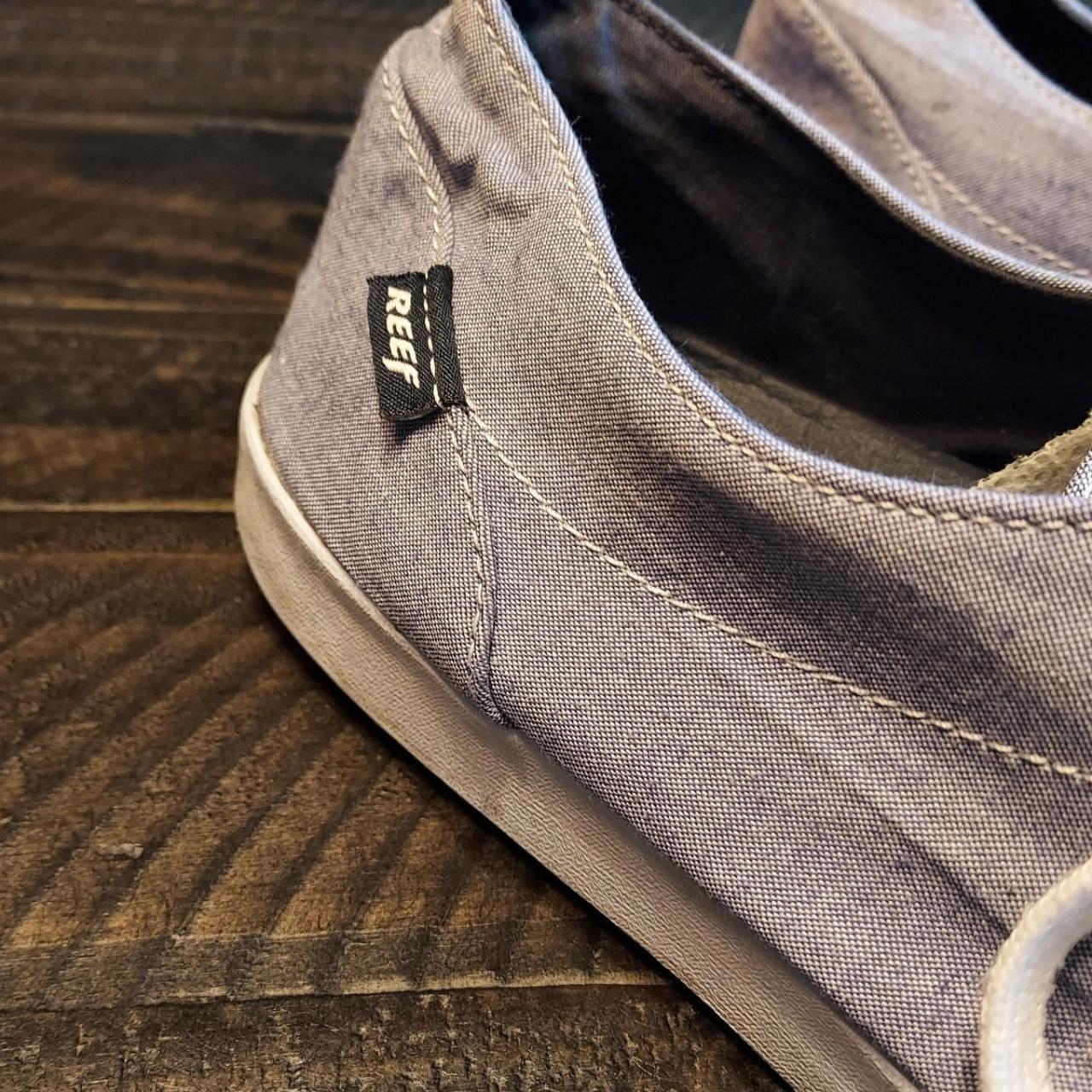 Reef Men's White and Blue Trainers | Depop