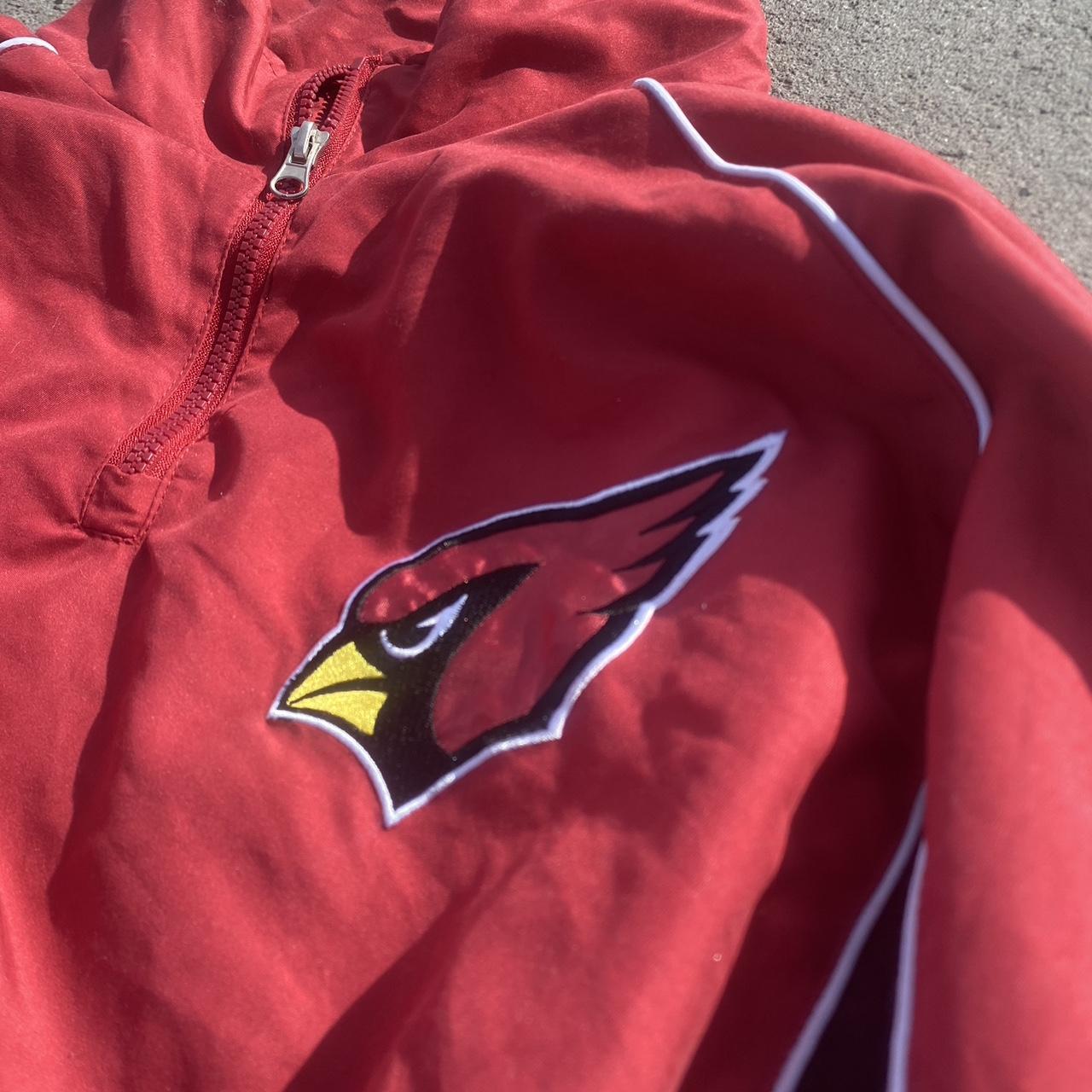 Red and black Arizona Cardinals windbreaker... - Depop