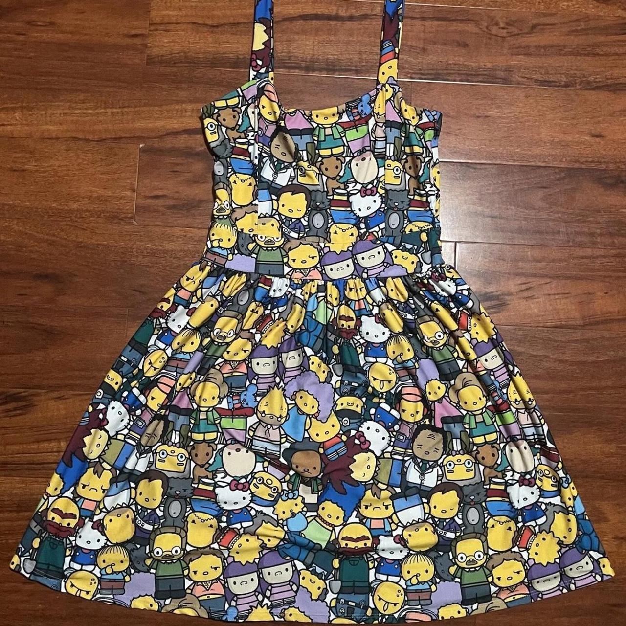 The Simpsons Hello Kitty Japan LA Clothing All Over... - Depop