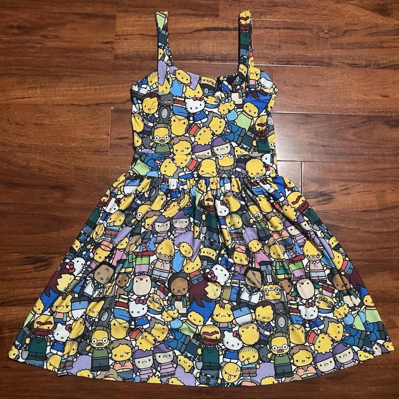 The Simpsons Hello Kitty Japan LA Clothing All Over... - Depop
