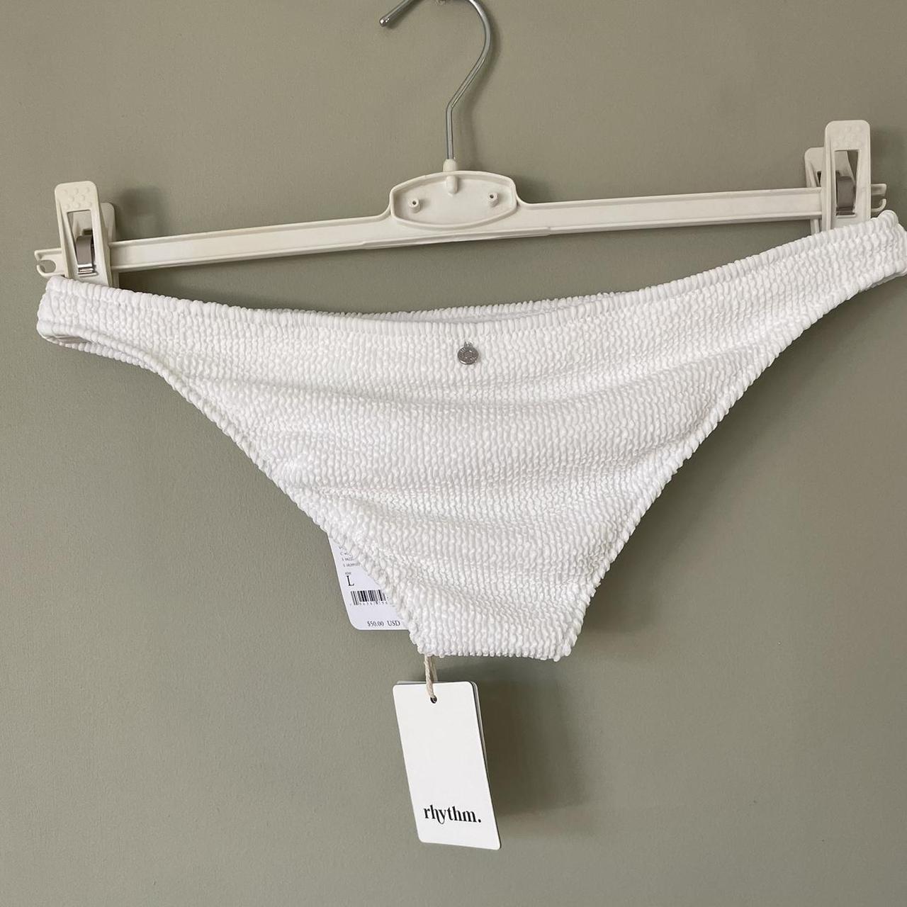 Women's White Bikini-and-tankini-bottoms | Depop