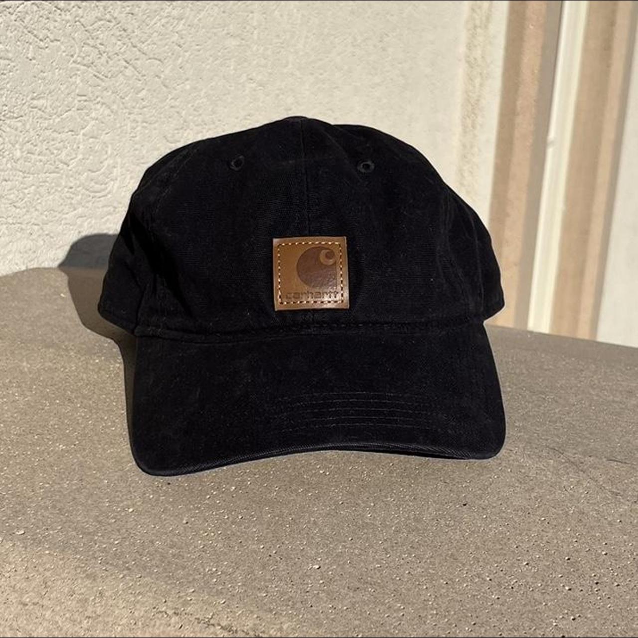 Carhartt Men's Black Hat | Depop