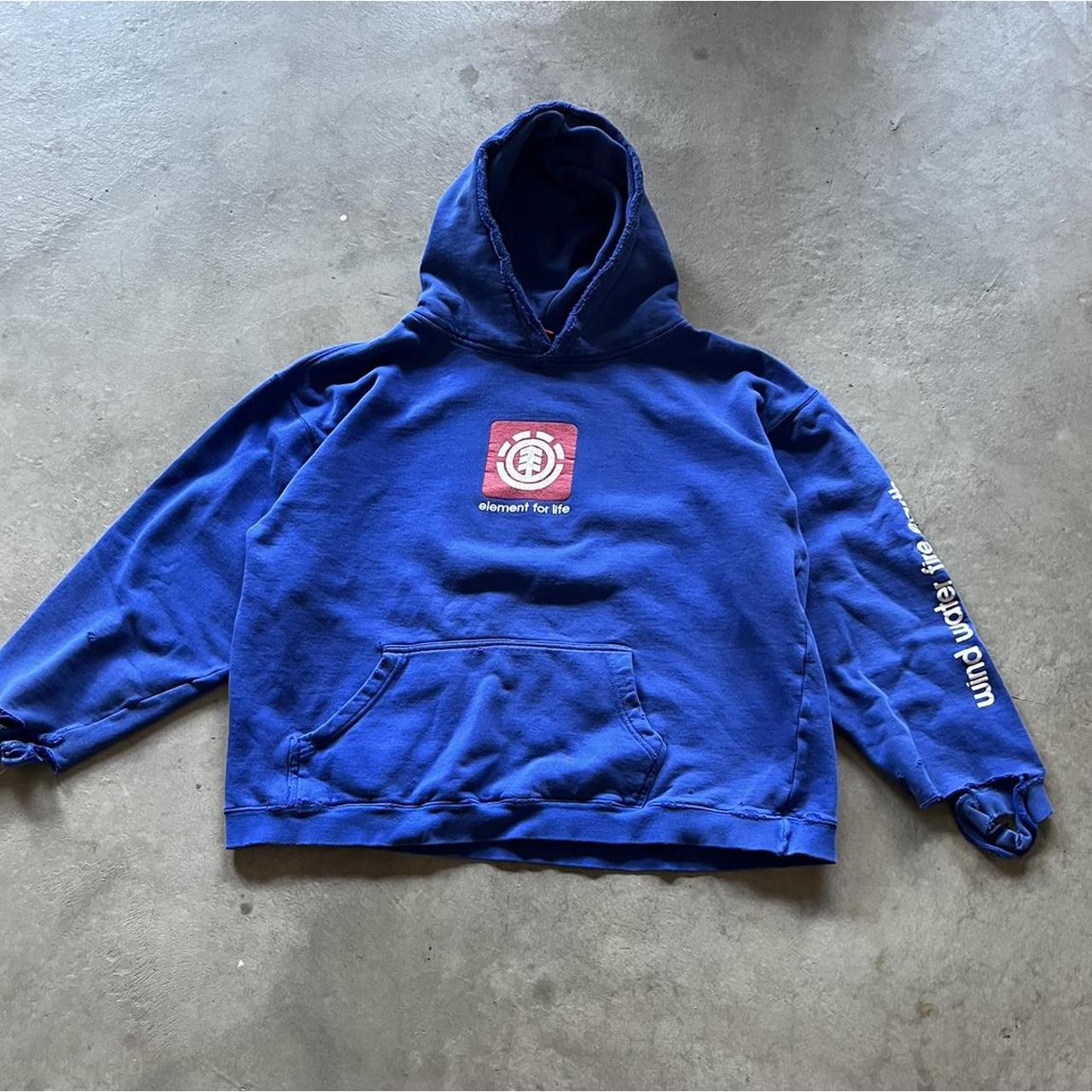 Thrashed Element Hoodie Size L Sleeves are... - Depop