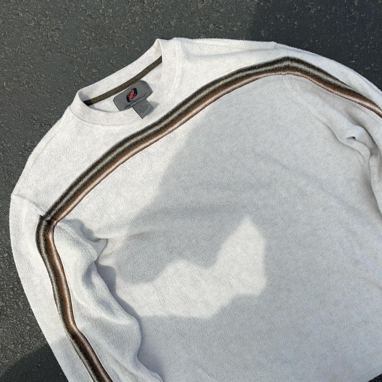 90s sideout striped crewneck perfect for skaters and... - Depop