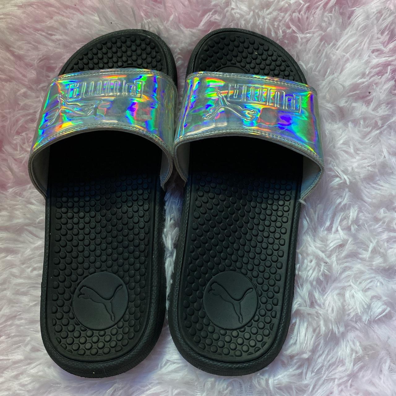 puma slides - Depop