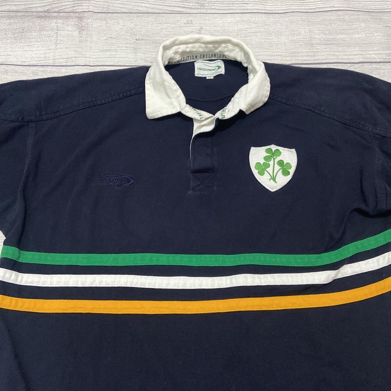 Lansdowne Ireland Rugby Shirt Mens XXL Blue Green... - Depop