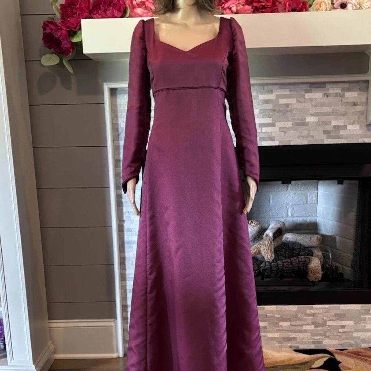 Retro Formal Medieval Renaissance Floor Length Dress... | Depop