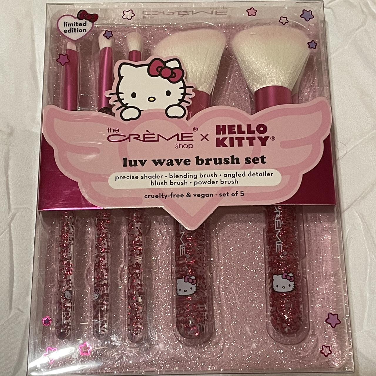 NEW! hello kitty makeup brush set 💕 #hellokitty... - Depop