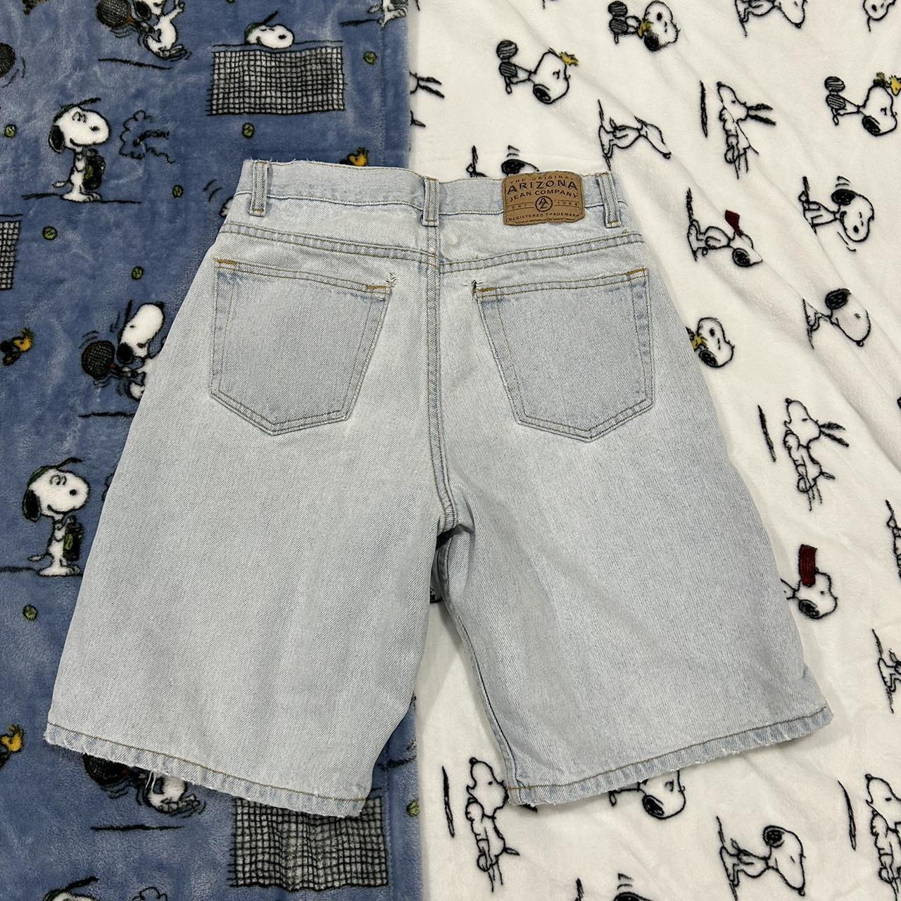 arizona jorts loose fit light blue wash size 30... - Depop