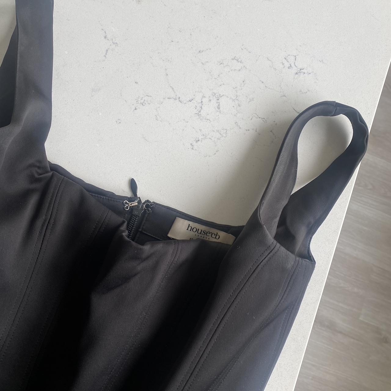 HOUSE OF CB Black Rafa Longline Satin Corset! Only... - Depop