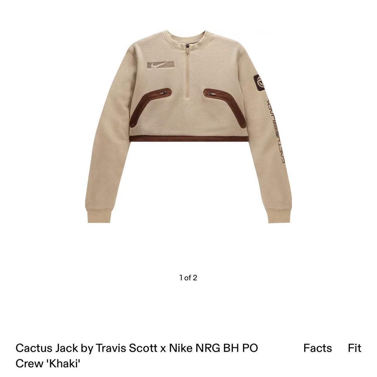 Cactus Jack x Travis Scott x Nike cropped fleece!... - Depop