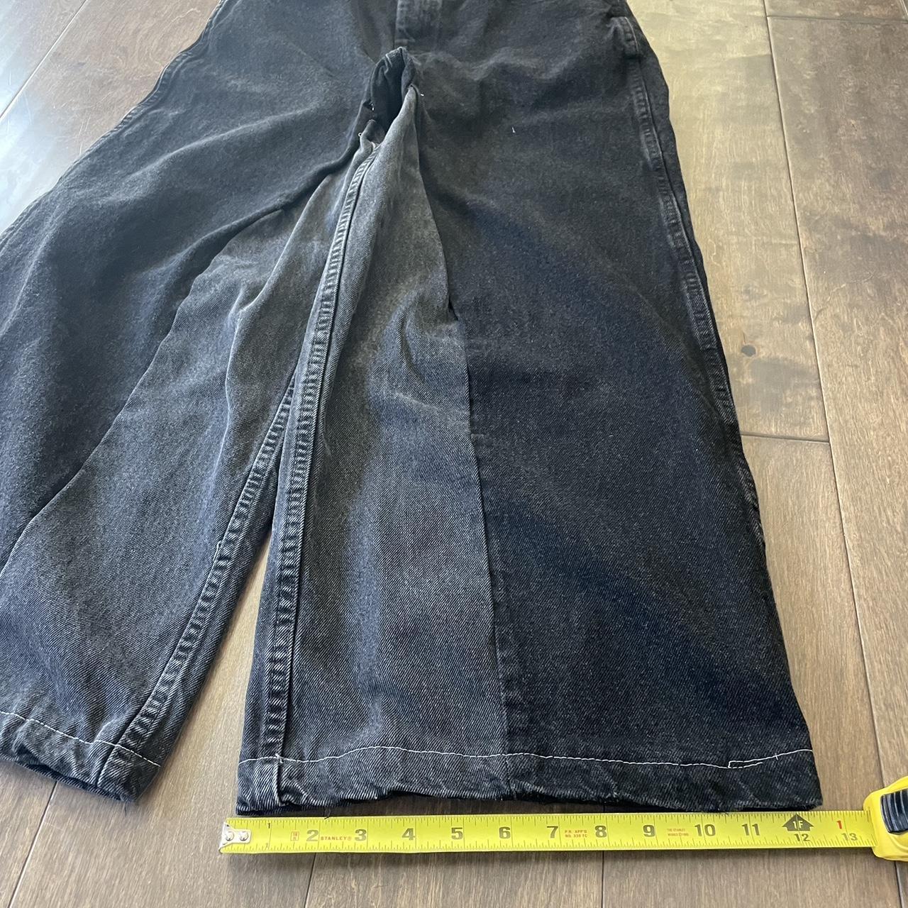 super sick custom wide leg pants, 12 1/2 inch leg... - Depop