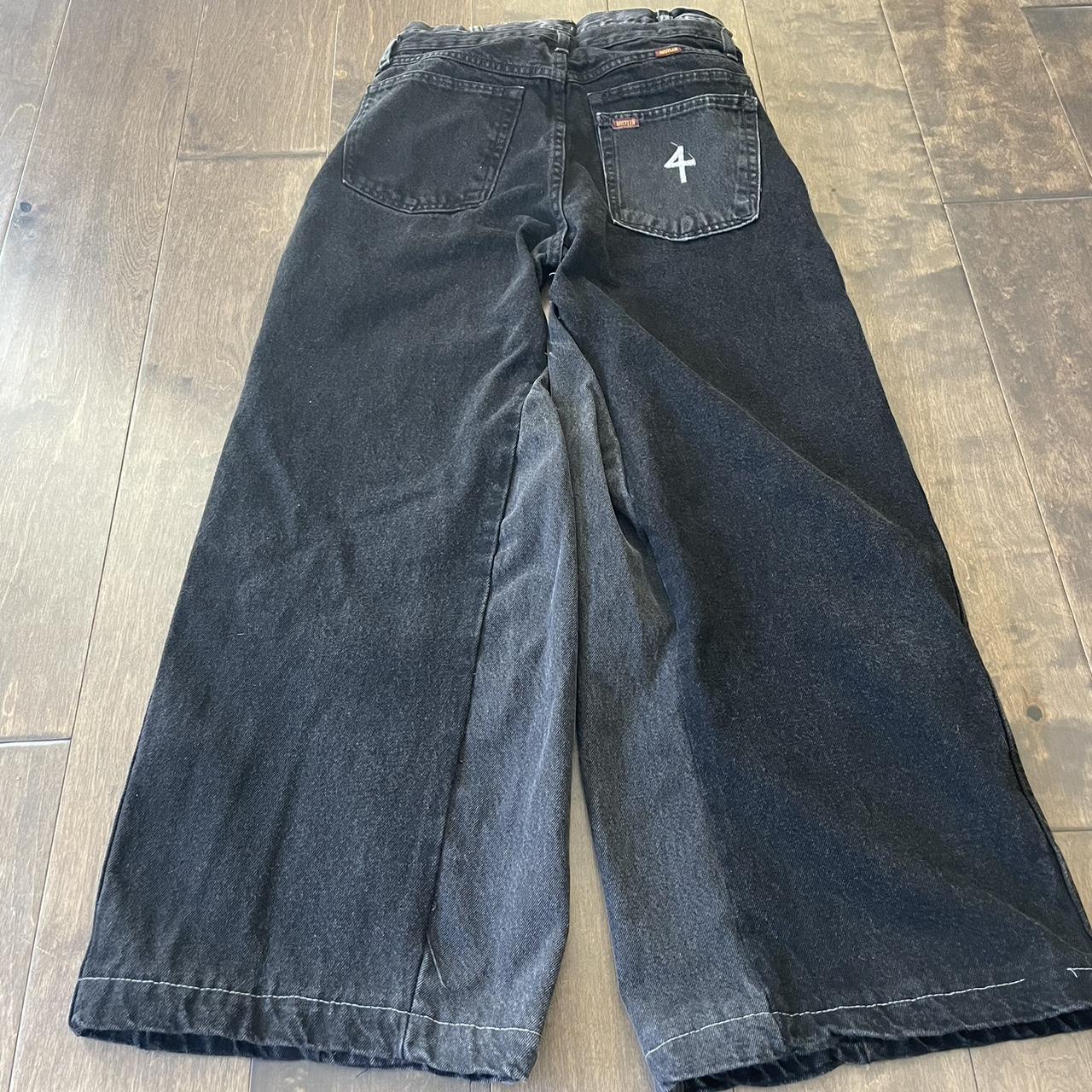 super sick custom wide leg pants, 12 1/2 inch leg... - Depop