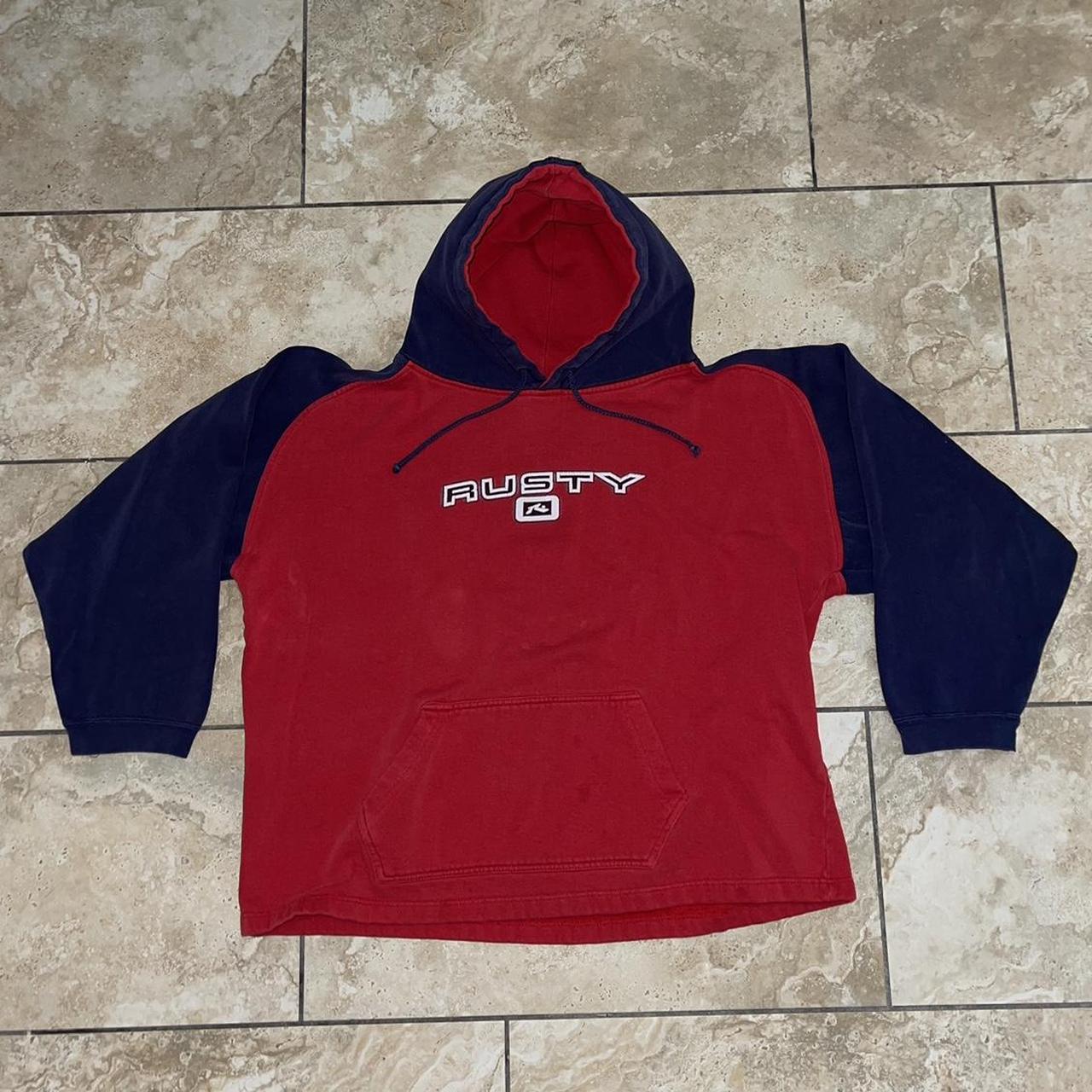 Y2k rusty skater grunge baggy pullover hoodie... - Depop