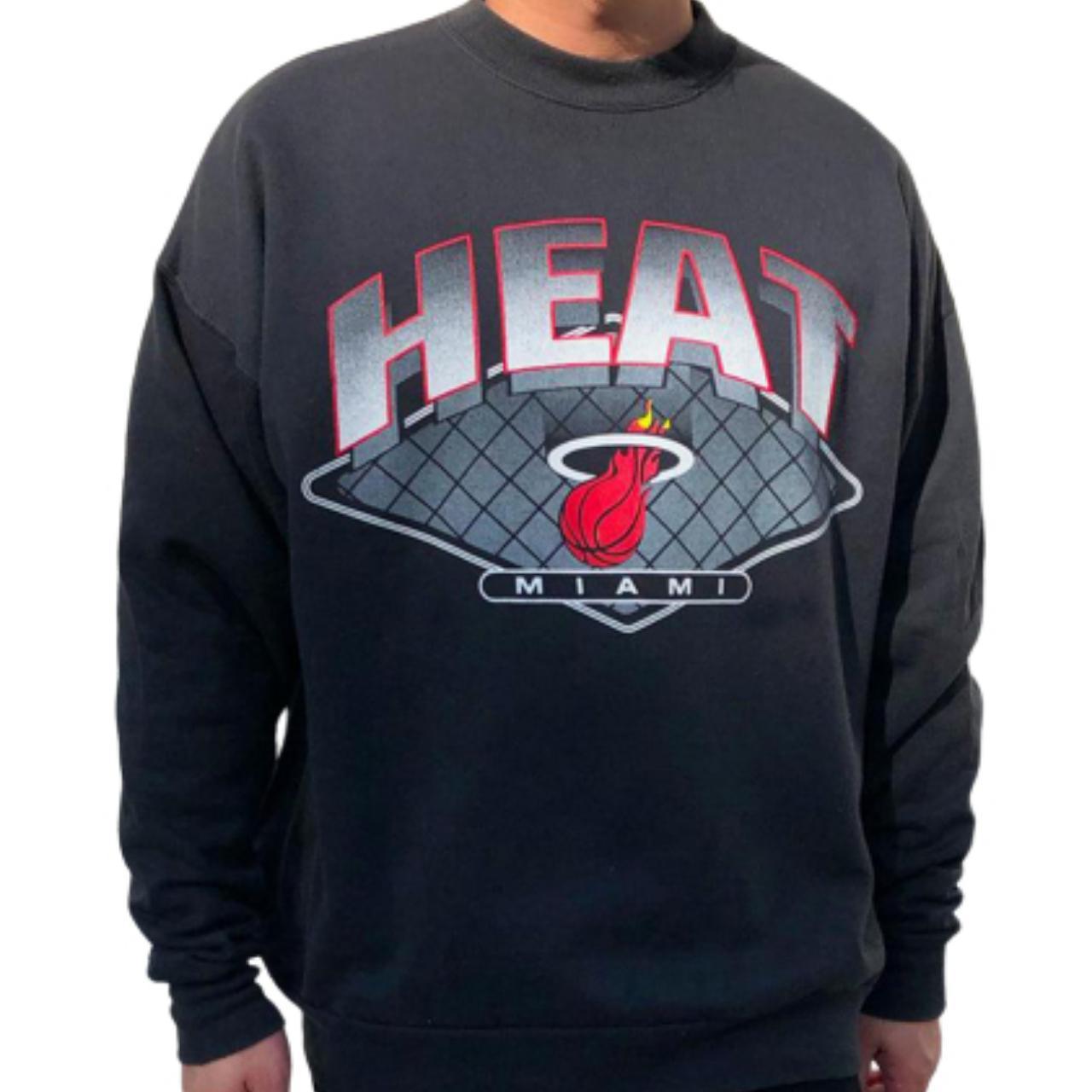 Miami Heat Logo Sweatshirt, NBA Miami Heat... - Depop