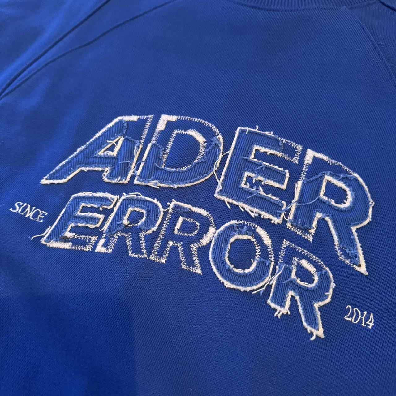 Ader Error Blue Paneled Sweater - Size L Absolutely... - Depop