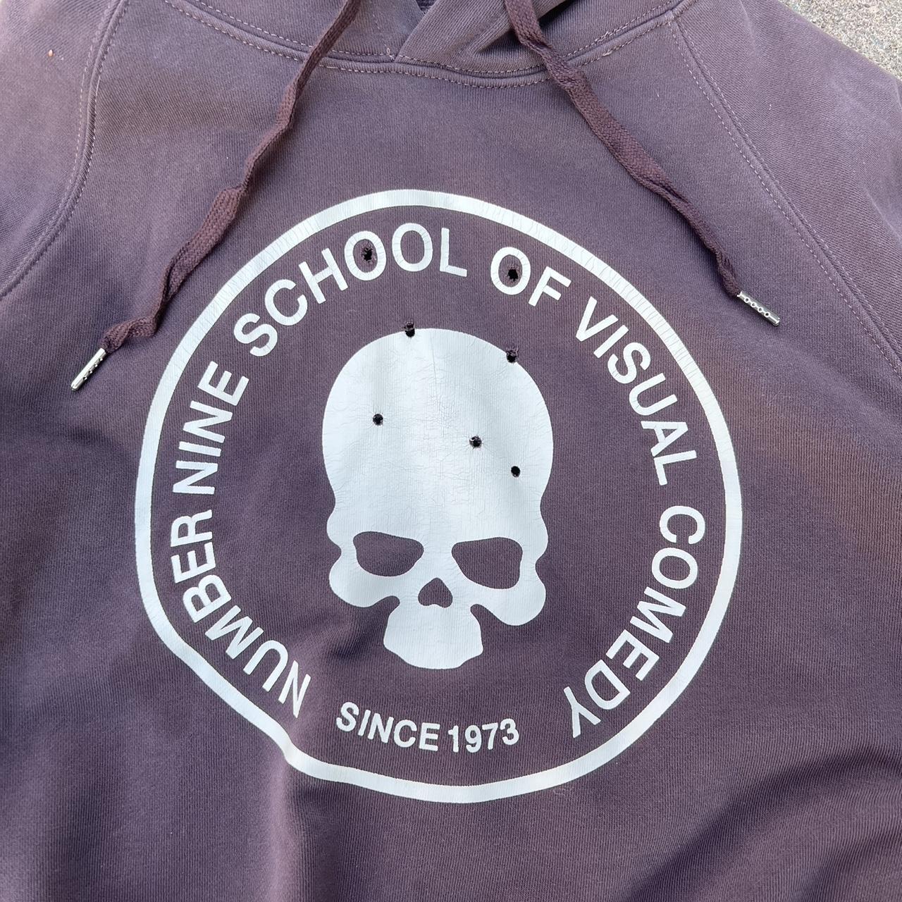 Number nine school of visual comedy hoodie rare ass... - Depop