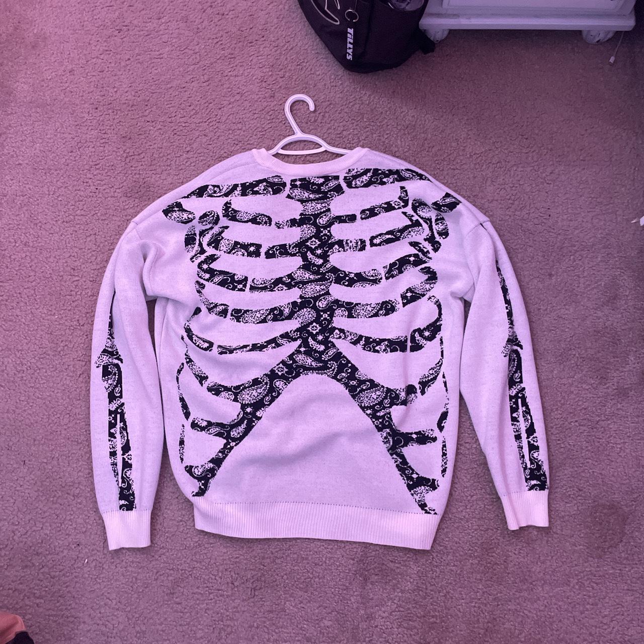 OVERSIZED Bandana Skeleton Jumper from BoohooMAN.... - Depop