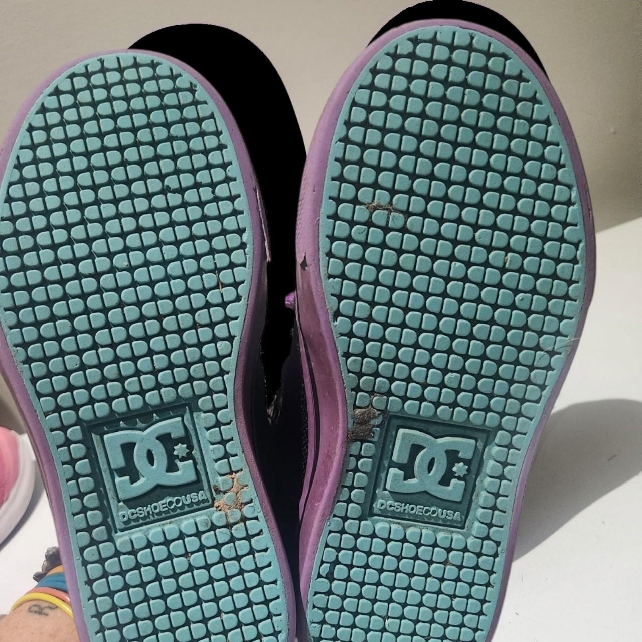 Kids DC high top shoes Purple, black and... - Depop