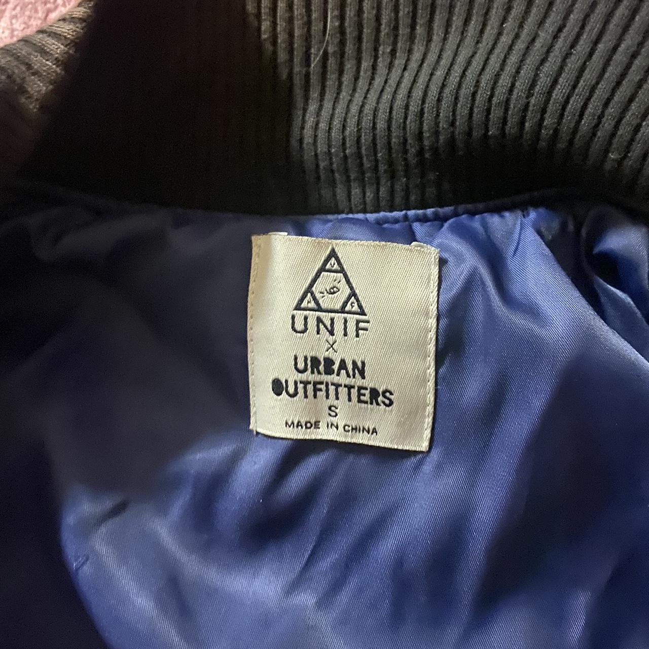 blue bomber jacket unif x urban outfitters size small - Depop