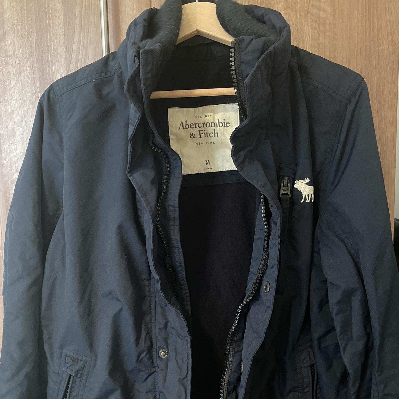 Abercrombie & Fitch Coat/Jacket - Blue - Size M - Depop